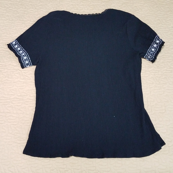 Denim&Co | Tops | Womens Denim Co Blouse Size L | Poshmark